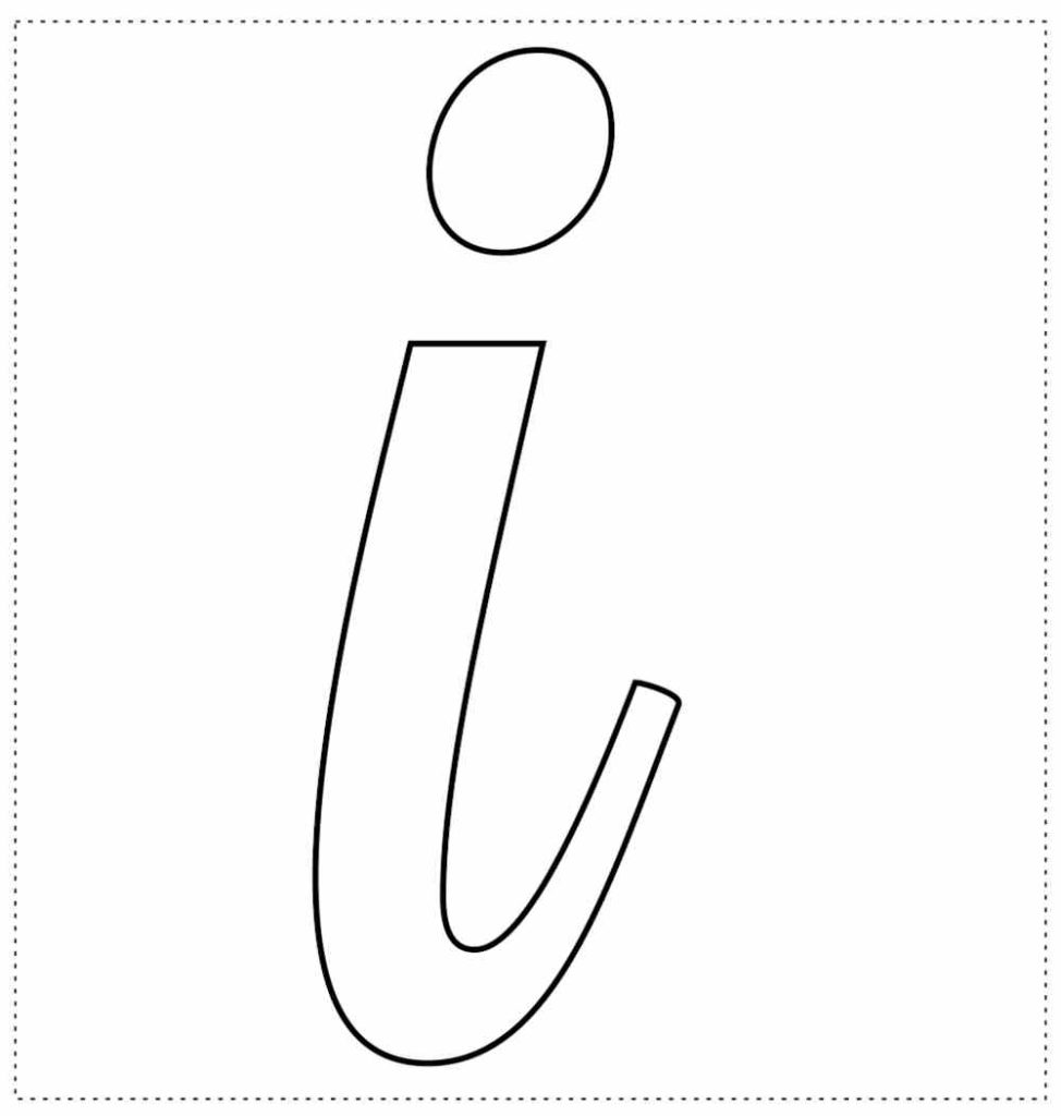 Molde letra i para imprimir tamanho grande - Artesanato Passo a Passo!