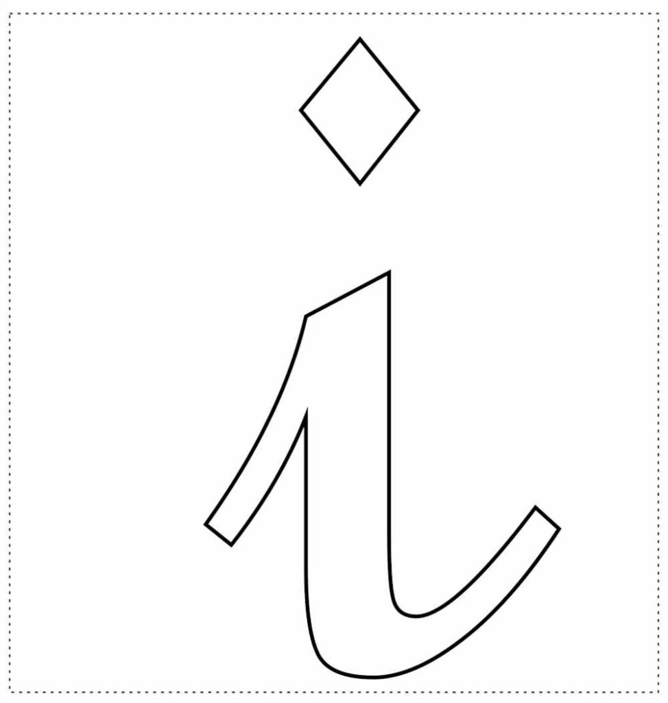 Molde letra i para imprimir tamanho grande - Artesanato Passo a Passo!
