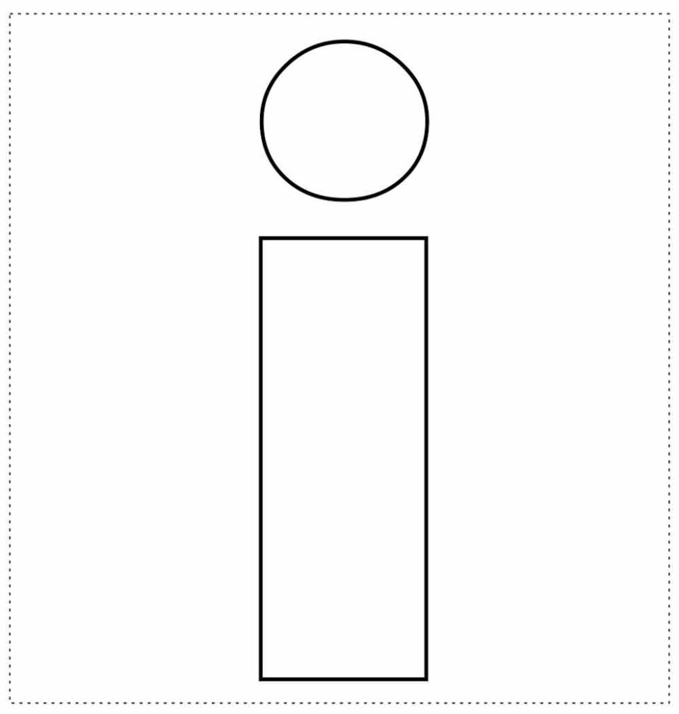 Molde letra i para imprimir tamanho grande - Artesanato Passo a Passo!