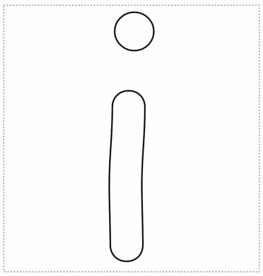 Molde letra i para imprimir tamanho grande - Artesanato Passo a Passo!