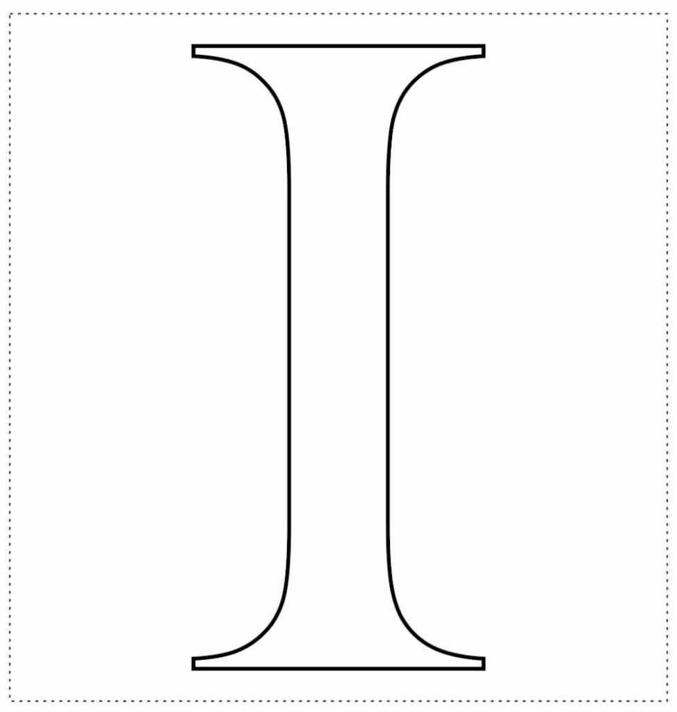 Molde letra i para imprimir tamanho grande - Artesanato Passo a Passo!