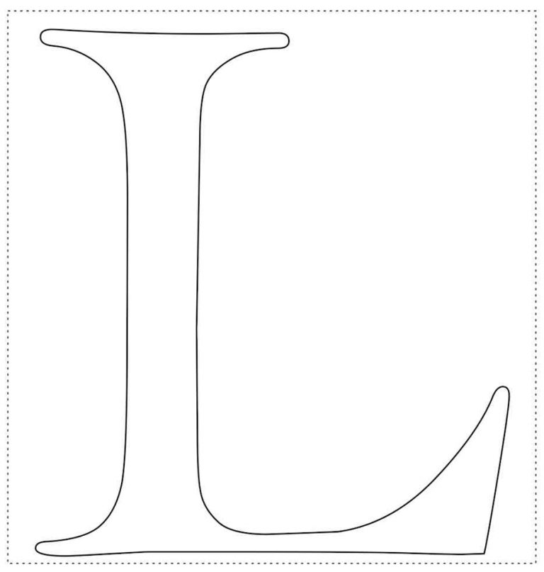 Molde letra l para imprimir, copiar, recortar e aproveitar - Artesanato ...