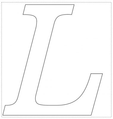 Molde letra l para imprimir, copiar, recortar e aproveitar - Artesanato ...