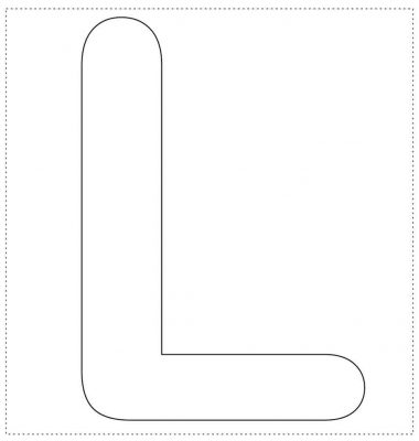 Molde letra l para imprimir, copiar, recortar e aproveitar - Artesanato ...