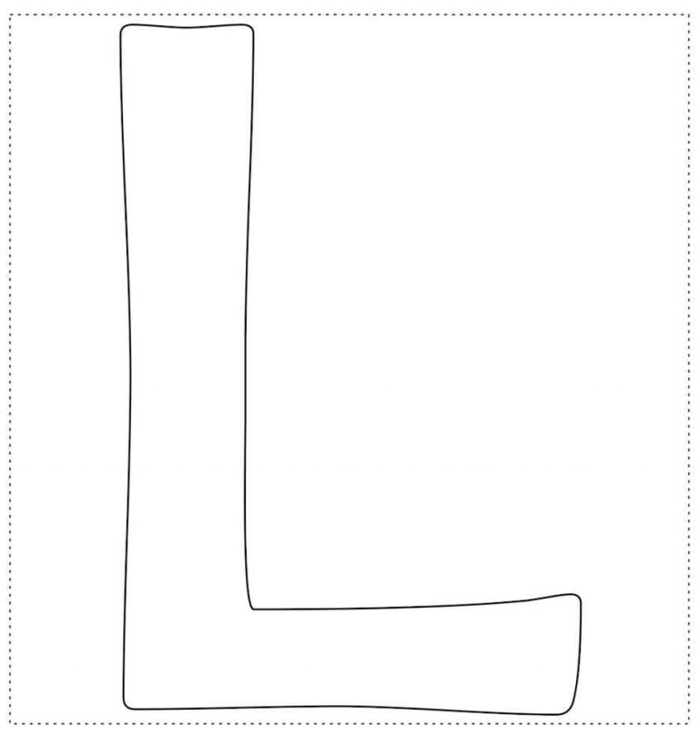 Molde letra l para imprimir, copiar, recortar e aproveitar - Artesanato ...