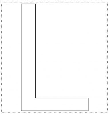 Molde letra l para imprimir, copiar, recortar e aproveitar - Artesanato ...