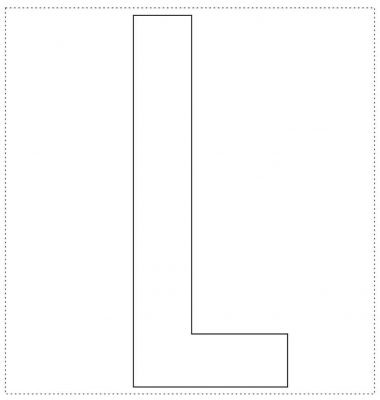 Molde letra l para imprimir, copiar, recortar e aproveitar - Artesanato ...