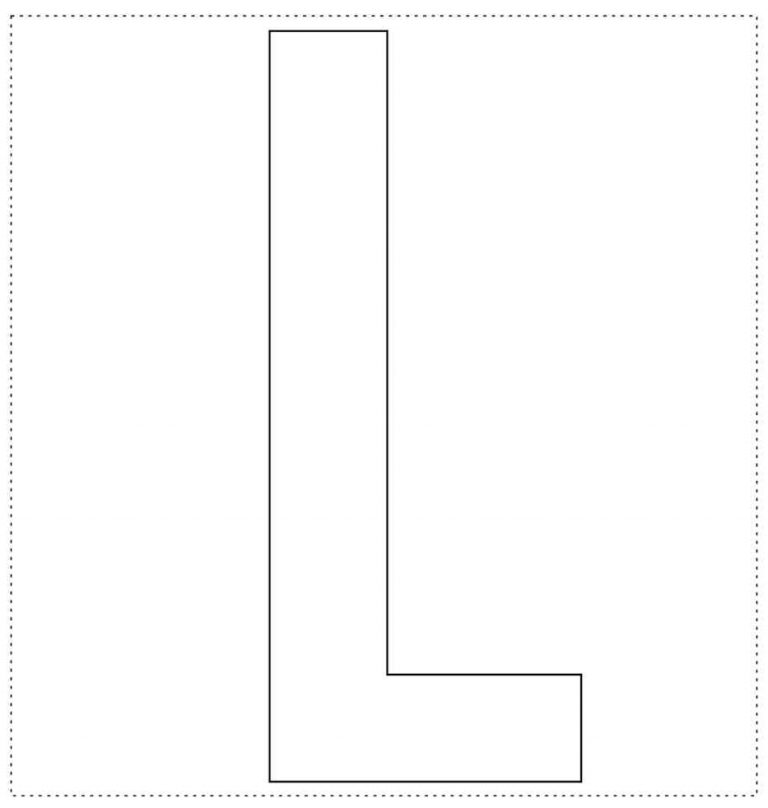Molde letra l para imprimir, copiar, recortar e aproveitar - Artesanato ...