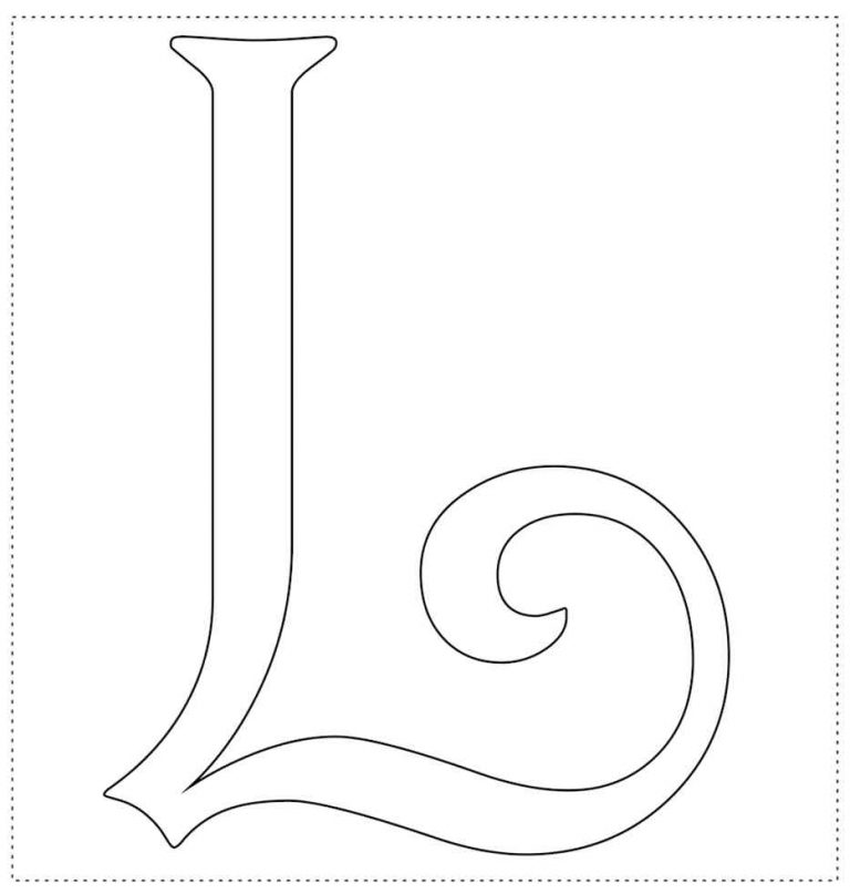 Molde letra l para imprimir, copiar, recortar e aproveitar - Artesanato ...