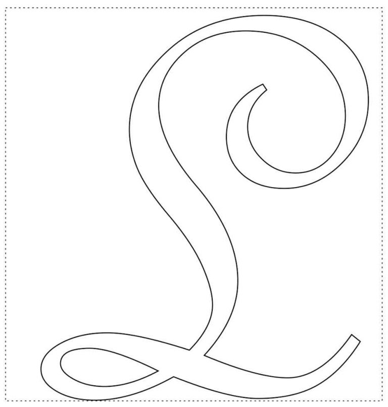 Molde letra l para imprimir, copiar, recortar e aproveitar - Artesanato ...