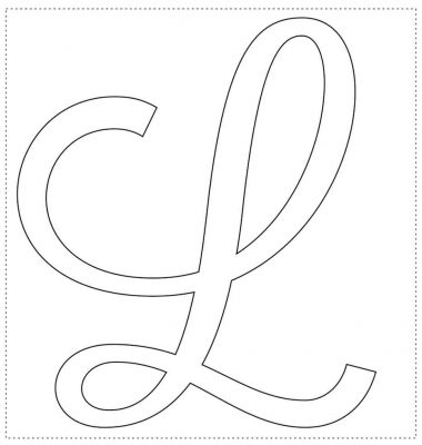 Molde letra l para imprimir, copiar, recortar e aproveitar - Artesanato ...