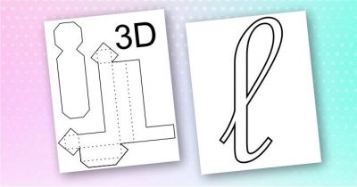 Molde letra l para imprimir, copiar, recortar e aproveitar - Artesanato ...