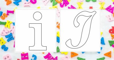 Molde letra i para imprimir tamanho grande - Artesanato Passo a Passo!