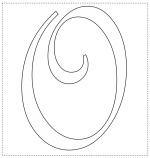 Molde Letra O para imprimir tamanho grande - Artesanato Passo a Passo!