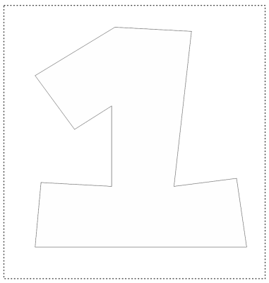 Molde número 1 para imprimir tamanho grande - Artesanato Passo a Passo!