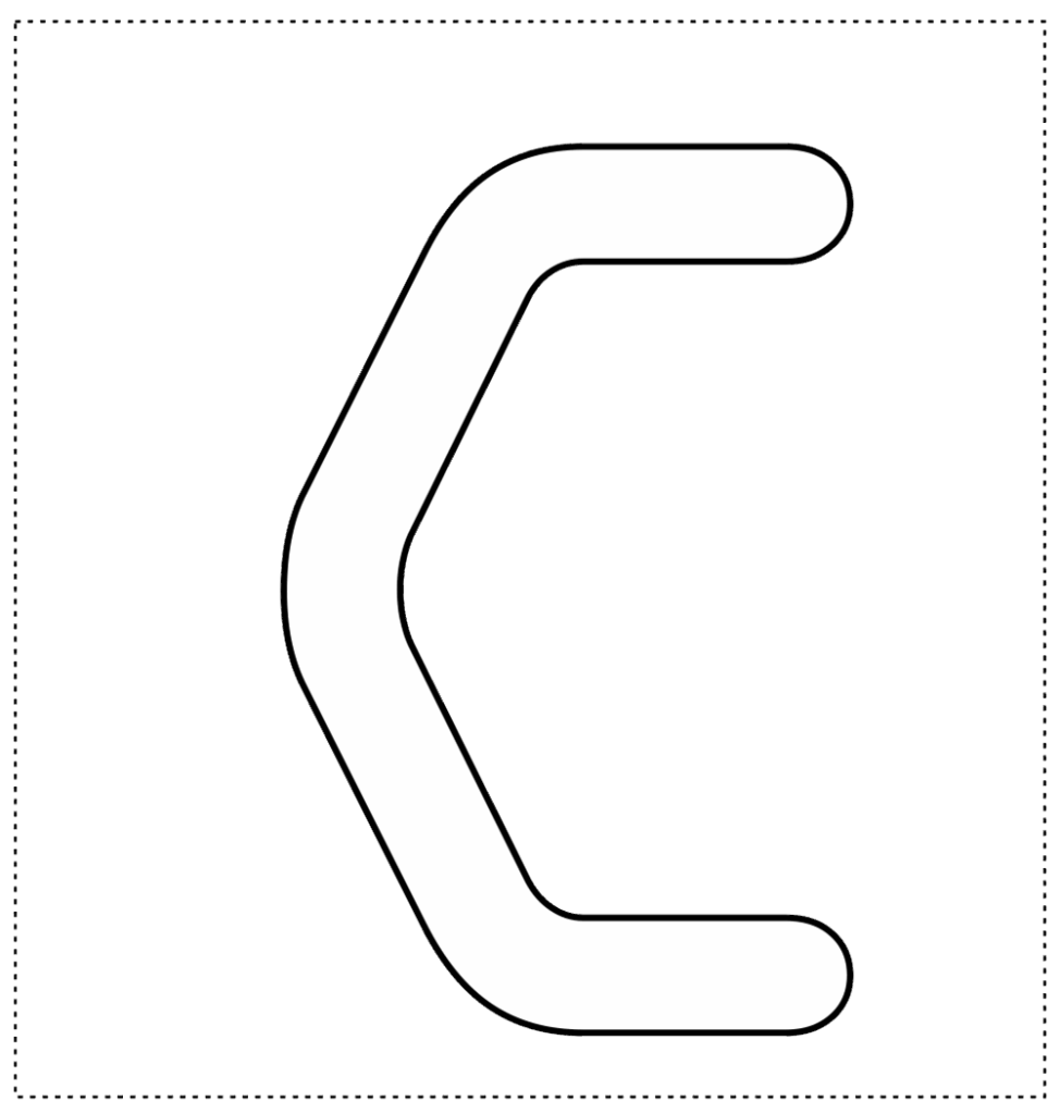 Molde letra C para imprimir tamanho grande - Artesanato Passo a Passo!