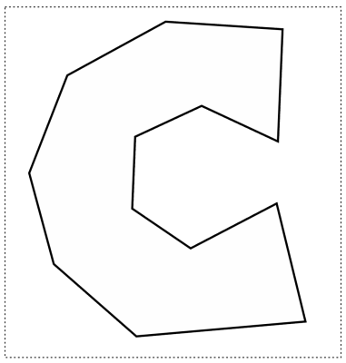 Molde letra C para imprimir tamanho grande - Artesanato Passo a Passo!