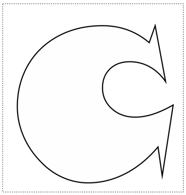 Molde letra C para imprimir tamanho grande - Artesanato Passo a Passo!