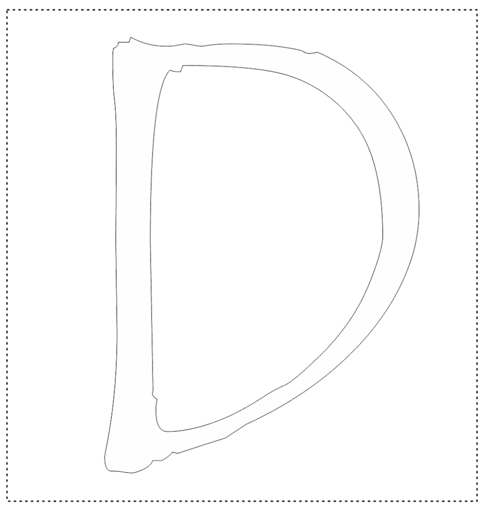 Molde letra D para imprimir: maiúscula, minúscula, cursiva - Artesanato ...