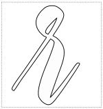 Molde letra R para imprimir maiúscula, minúscula e cursiva - Artesanato ...