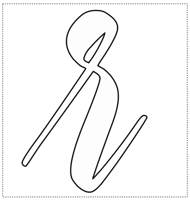 Molde letra R para imprimir maiúscula, minúscula e cursiva - Artesanato ...