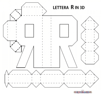 Molde letra R para imprimir maiúscula, minúscula e cursiva - Artesanato ...