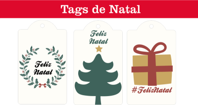 Tag de Natal para imprimir e recortar grátis em png - Artesanato Passo ...