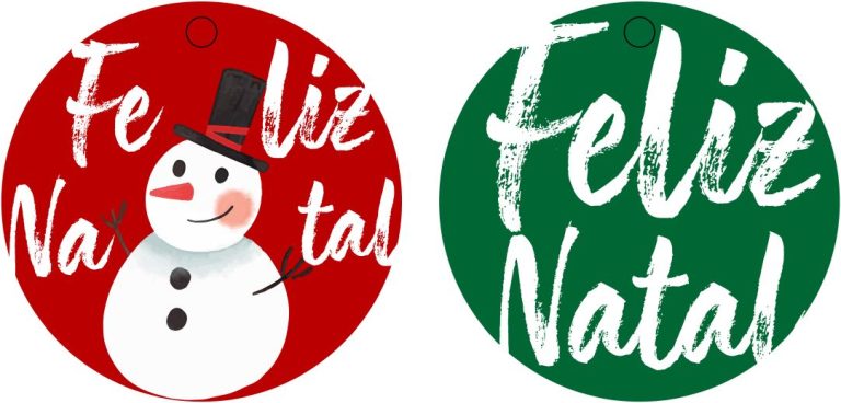 Tag de Natal para imprimir e recortar grátis em png - Artesanato Passo ...