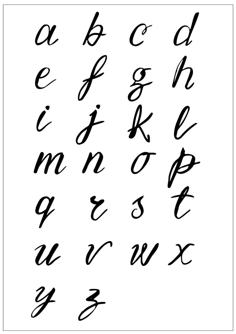 Alfabeto Lettering: maiúsculo e minúsculo para baixar e copiar ...