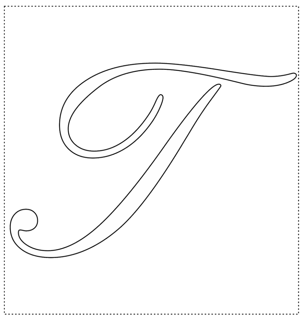 Molde letra T: minúscula, maiúscula, cursiva e tamanho grande ...