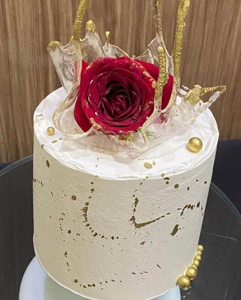 Bolo com flores: +25 ideias para aniversários e casamentos - Artesanato ...