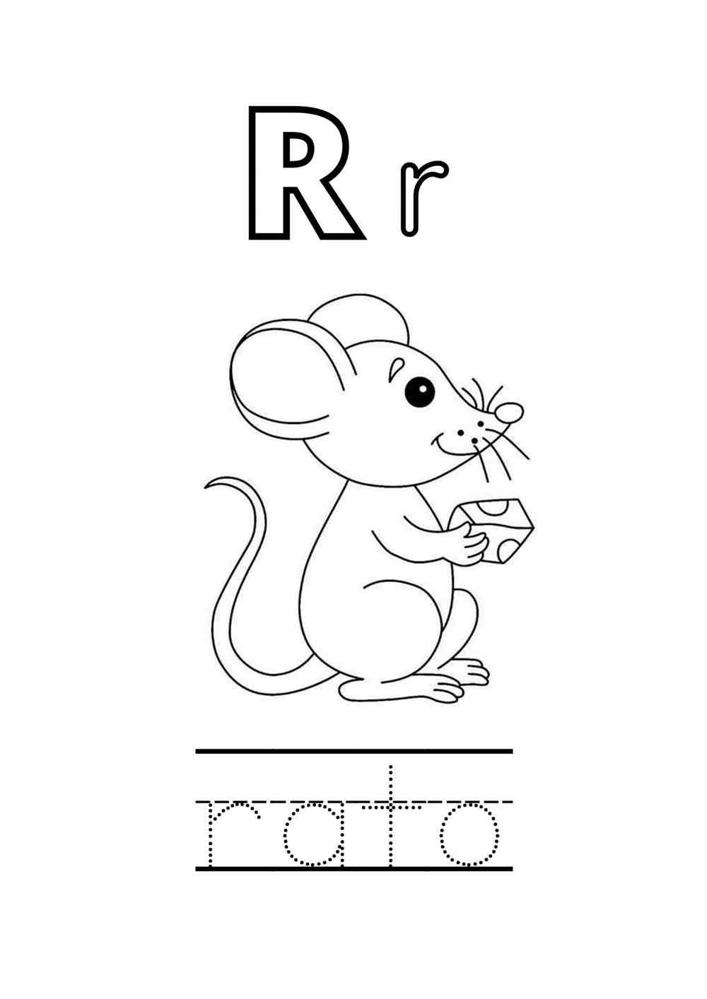 Alfabeto para colorir grande tamanho A4 e PDF - Artesanato Passo a Passo!