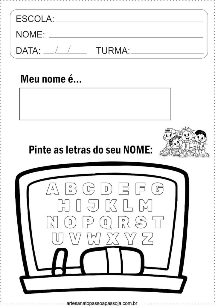 21 Atividades com o nome para educação infantil - Artesanato Passo a Passo!