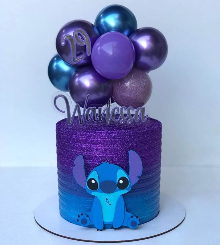 40 Ideias de bolo roxo com glitter super tendência - Artesanato Passo a ...