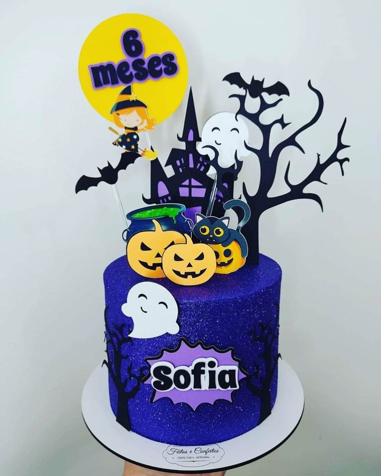 40 Ideias de bolo roxo com glitter super tendência - Artesanato Passo a ...