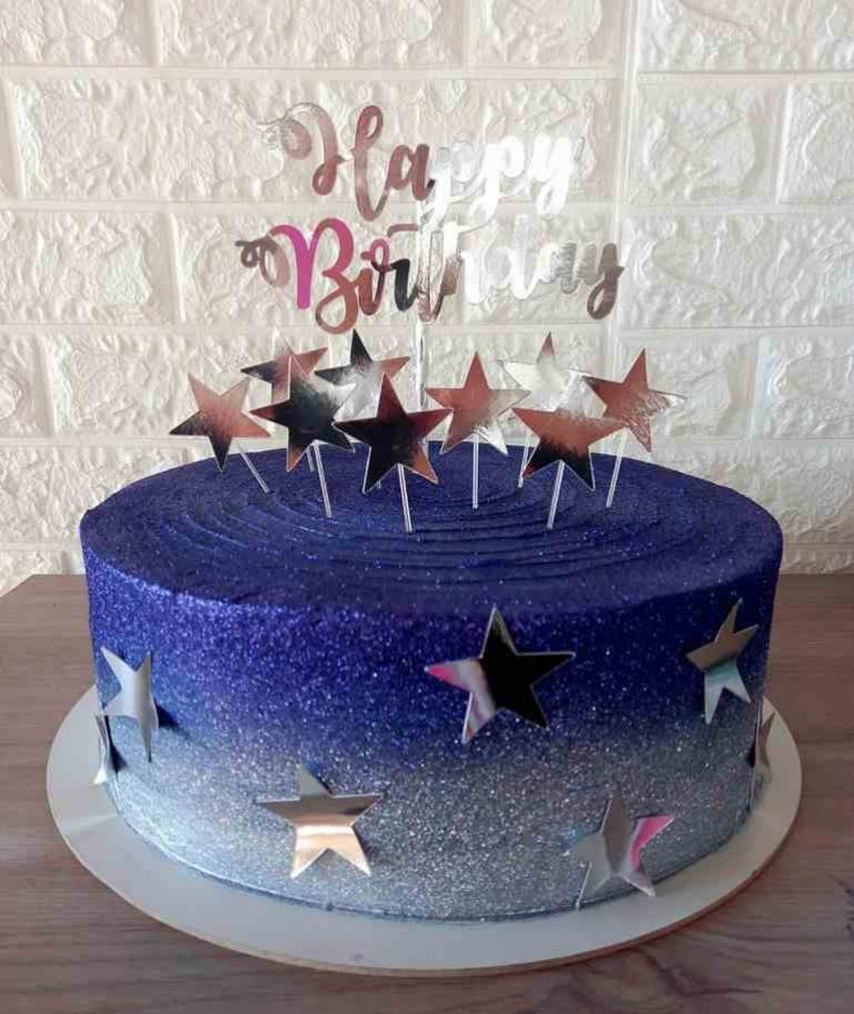 40 Ideias de bolo roxo com glitter super tendência - Artesanato Passo a ...