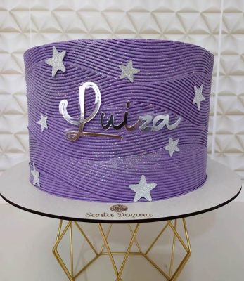 40 Ideias de bolo roxo com glitter super tendência - Artesanato Passo a ...