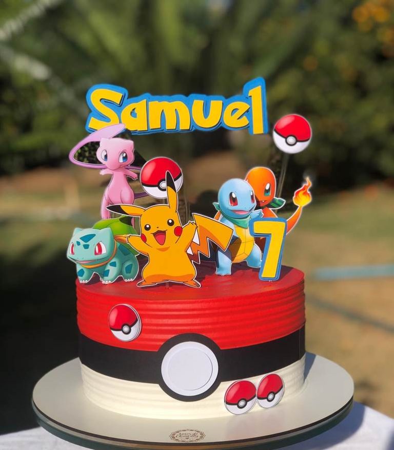 Bolo Pokémon: 50 fotos para inspirar a decoração da sua festa ...