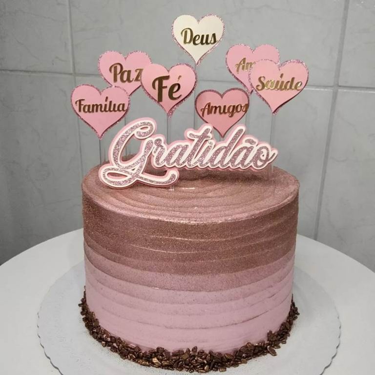 Bolo Gratidão 50 Modelos Para Demonstrar Todo Agradecimento Artesanato Passo A Passo