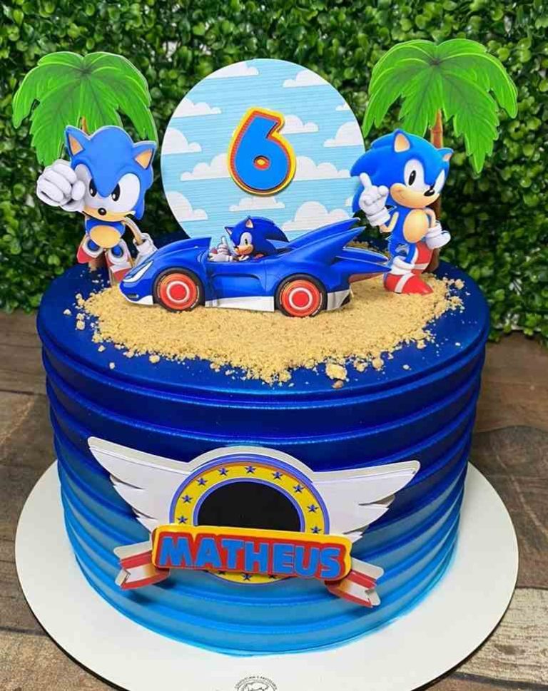 Bolo do Sonic: 50 fotos do personagem mais rápido do momento ...