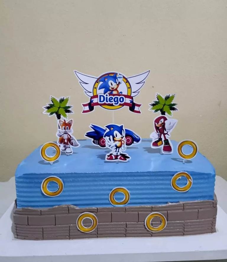 Bolo do Sonic: 50 fotos do personagem mais rápido do momento ...