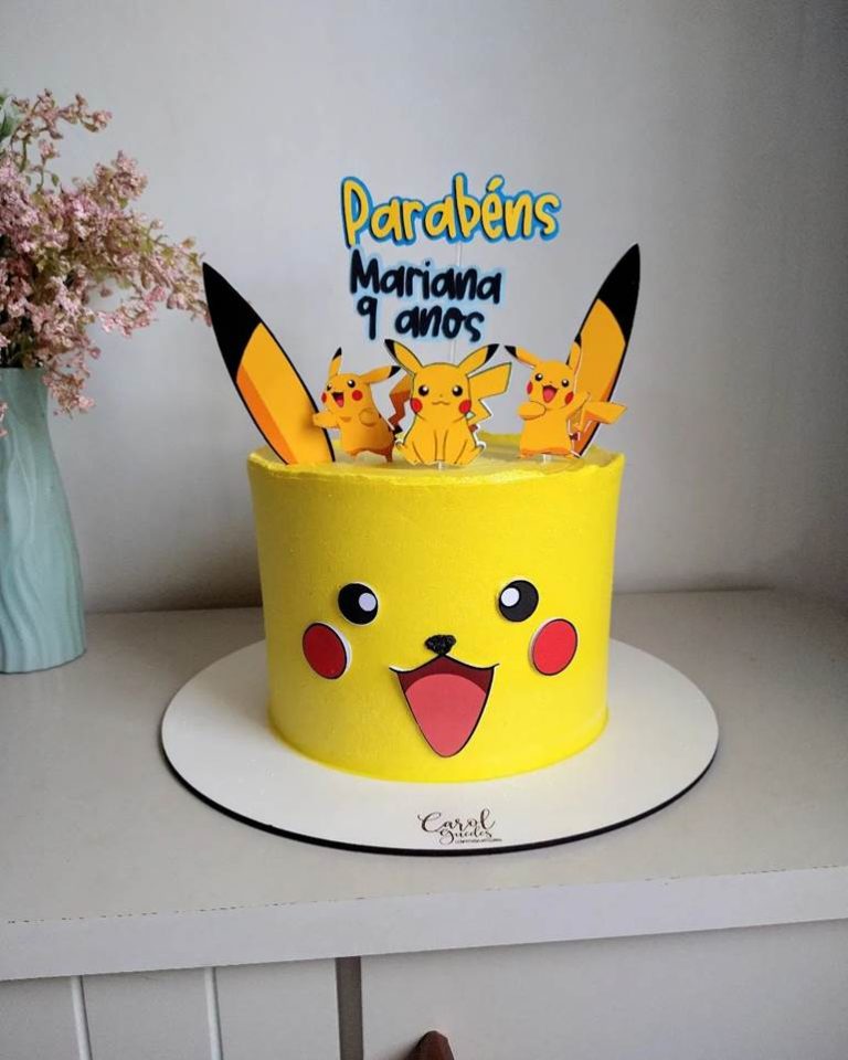 Bolo Pokémon: 50 fotos para inspirar a decoração da sua festa ...
