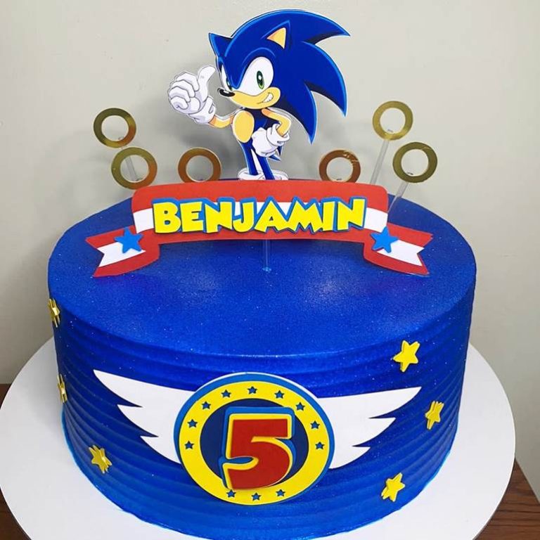 Bolo do Sonic: 50 fotos do personagem mais rápido do momento ...
