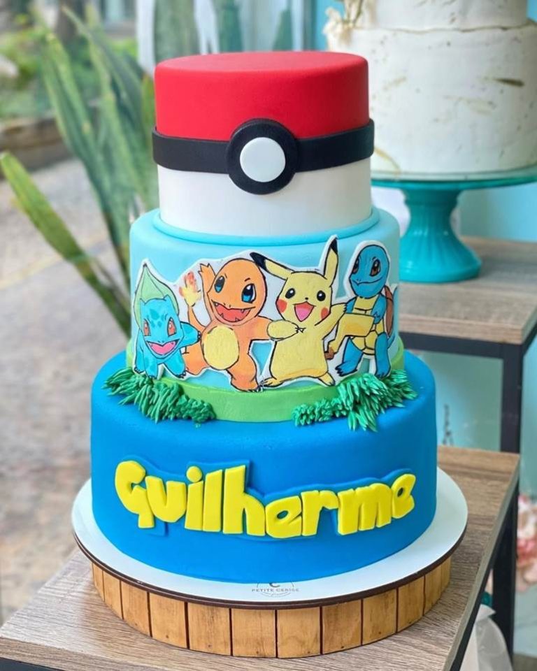 Bolo Pokémon: 50 fotos para inspirar a decoração da sua festa ...