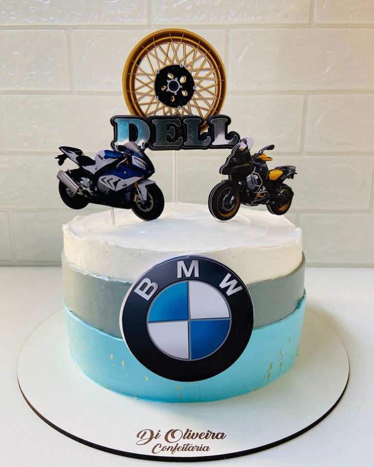 Bolo de moto: 50 modelos para quem ama motociclismo - Artesanato Passo ...