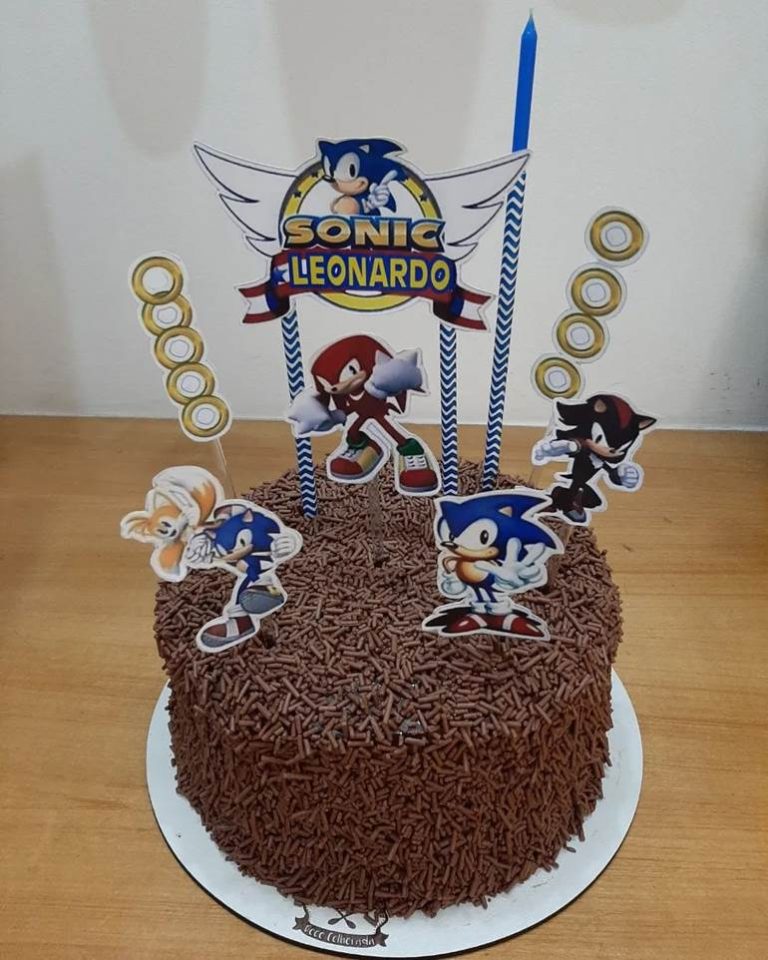 Bolo do Sonic: 50 fotos do personagem mais rápido do momento ...