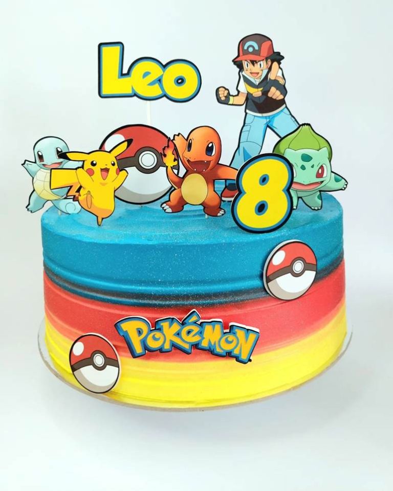 Bolo Pokémon: 50 fotos para inspirar a decoração da sua festa ...