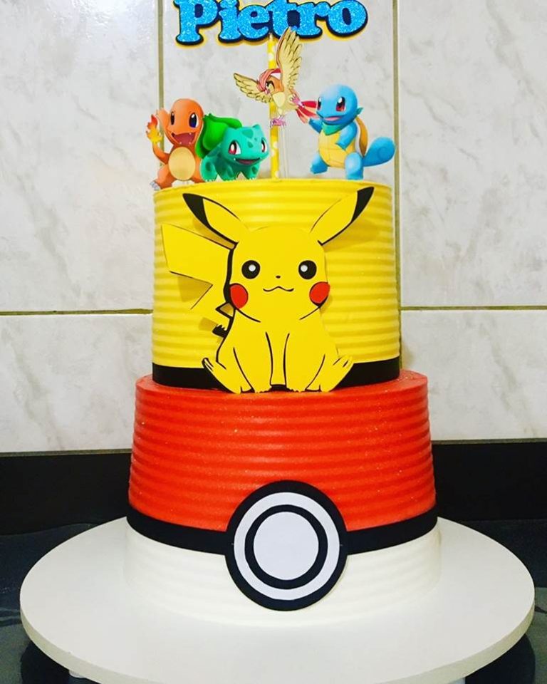 Bolo Pokémon: 50 fotos para inspirar a decoração da sua festa ...