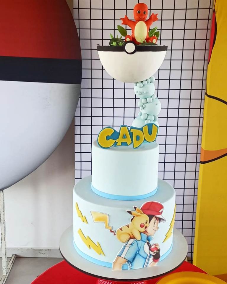 Bolo Pokémon: 50 fotos para inspirar a decoração da sua festa ...