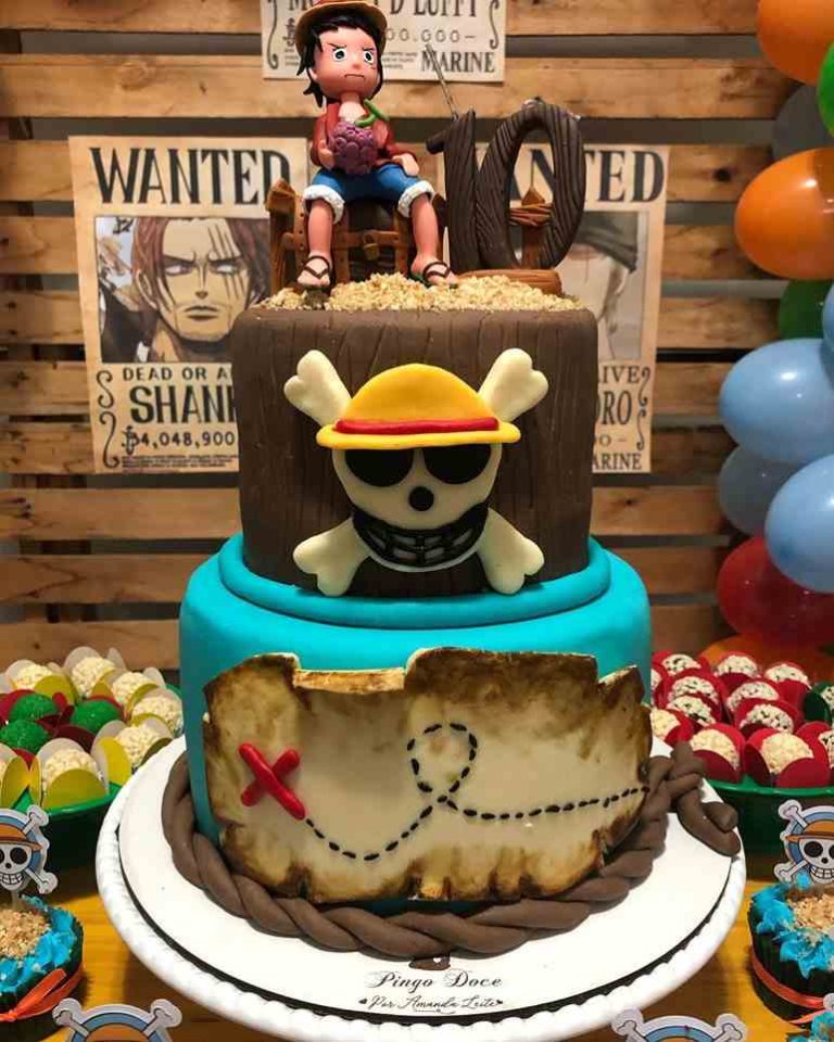 Bolo One Piece: 50 Modelos perfeitos para uma festa animada ...